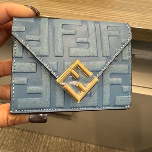 Fendi | Bags | Brand New Authentic Fendi Ff Diamonds Medium Trifold ...